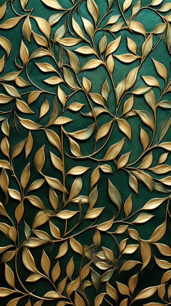 Gold leaf bas relief pattern | Free Photo - rawpixel