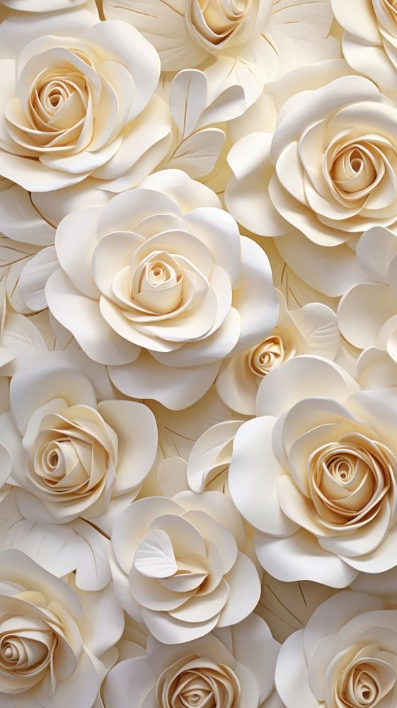 Gold roses bas relief pattern | Free Photo - rawpixel