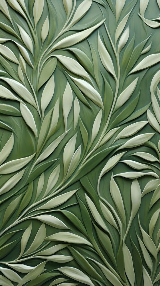 Olive leaf bas relief pattern | Free Photo - rawpixel