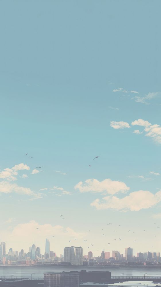 Esthetic city landscape wallpaper architecture | Premium Photo - rawpixel