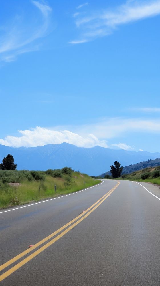 Esthetic road landscape wallpaper outdoors | Free Photo - rawpixel