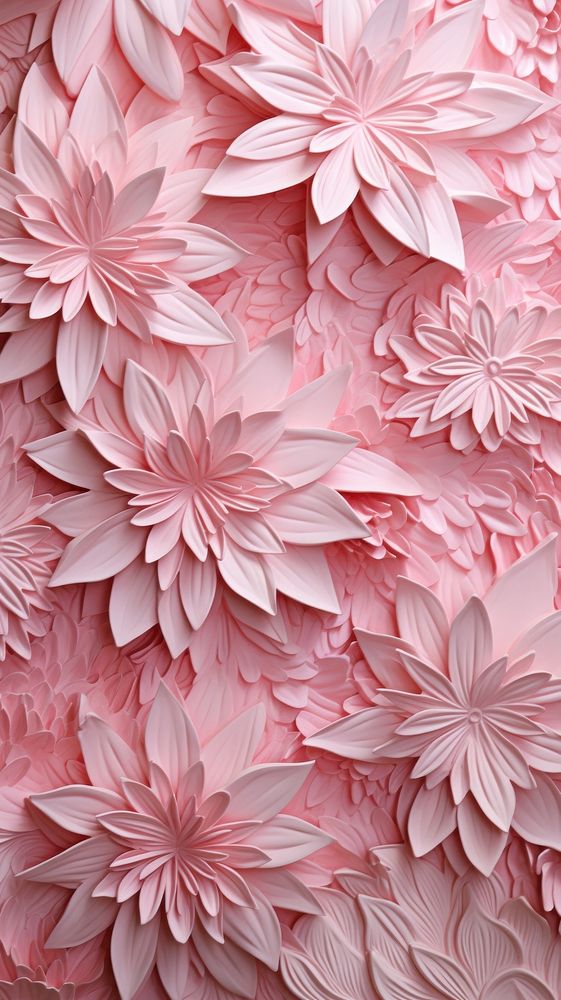 Pink flower bas relief pattern | Premium Photo - rawpixel