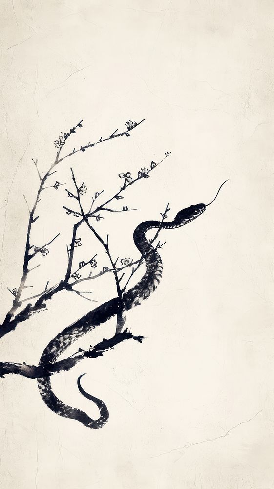 Minimal Snake Drawing Wallpaper Images | Free Photos, PNG Stickers ...