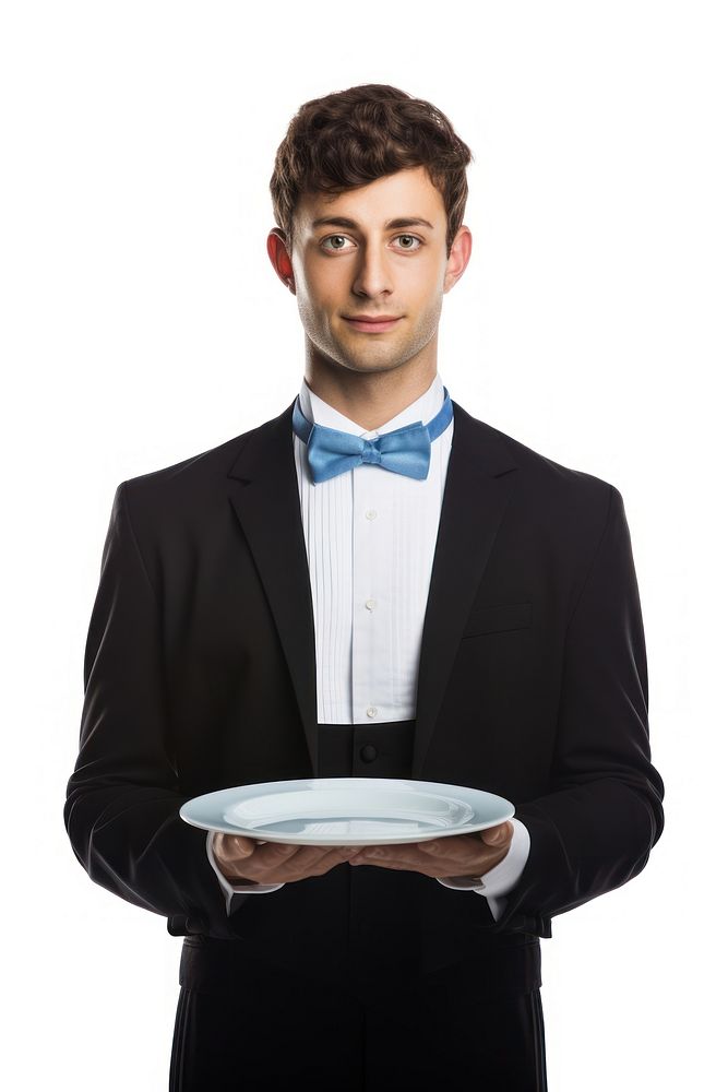 Male food server portrait holding | Free Photo - rawpixel