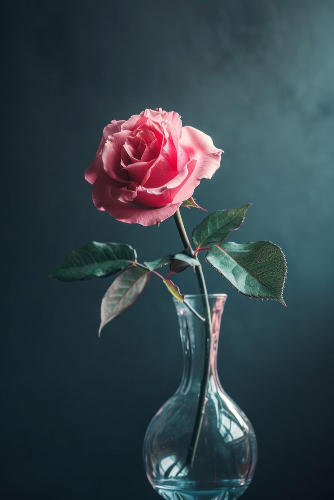 Single rose vase flower plant | Premium Photo - rawpixel