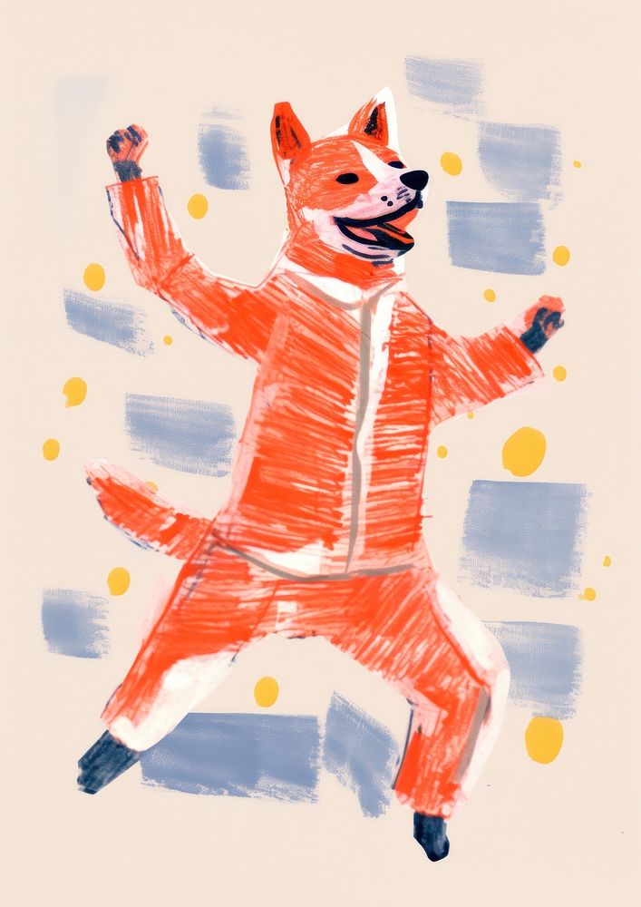 Tiger dancing animal art painting. | Premium Photo Illustration - rawpixel