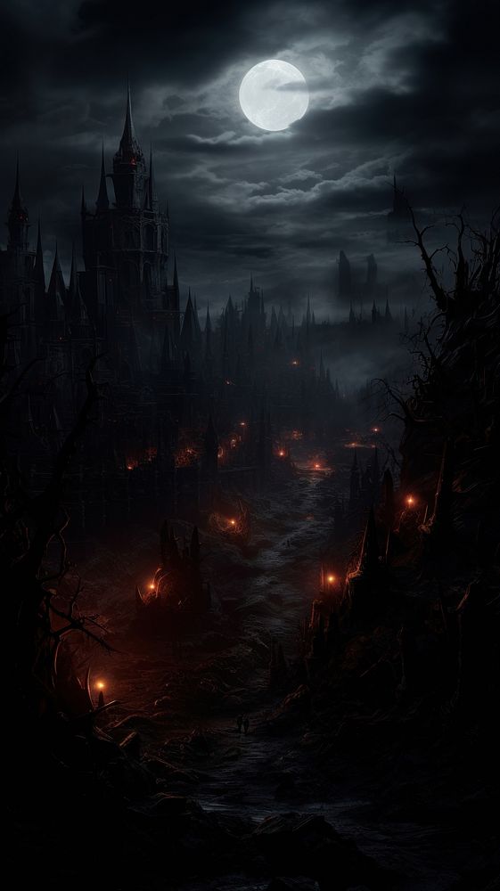 Dark mysterious landscape outdoors nature | Premium Photo - rawpixel