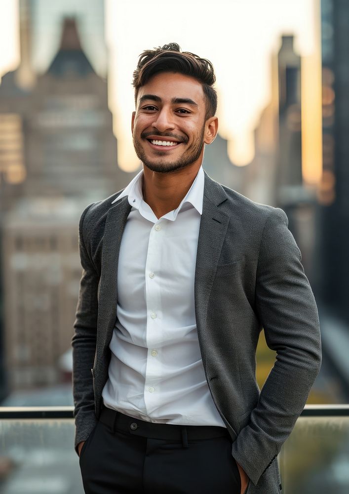 Blazer adult smile happy. | Premium Photo - rawpixel