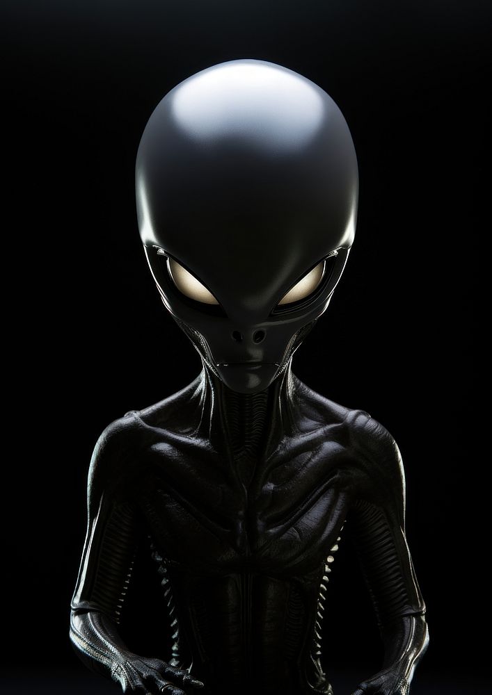 Alien portrait darkness disguise. | Free Photo Illustration - rawpixel