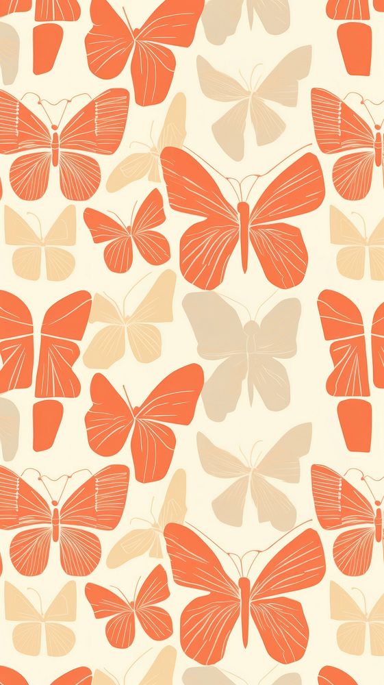Butterfly pattern wallpaper line. AI | Free Photo Illustration - rawpixel