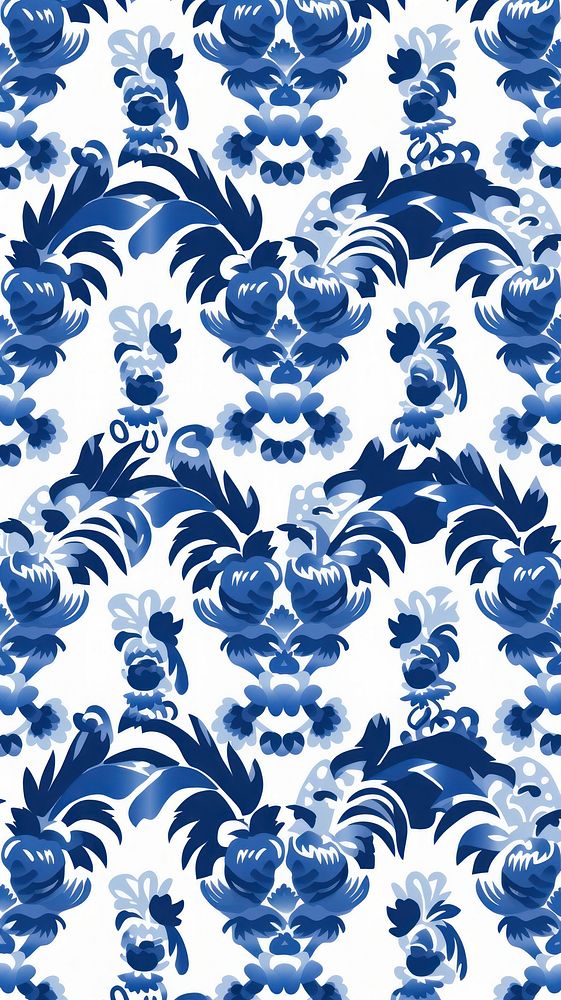 Tile pattern chicken art backgrounds | Free Photo Illustration - rawpixel