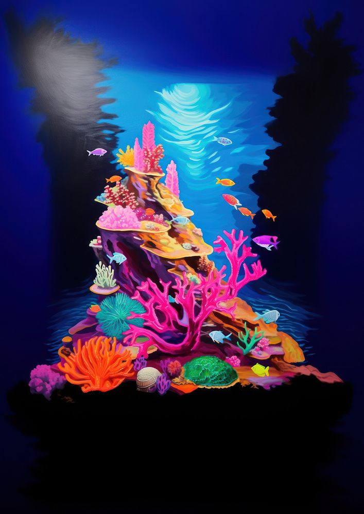 coral reef aquarium nature sea | Free Photo Illustration - rawpixel