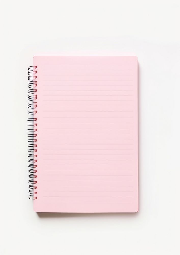 An empty pink notebook paper | Free Photo - rawpixel