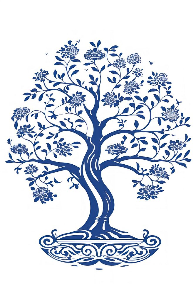 Tree pattern drawing sketch. | Free Photo Illustration - rawpixel