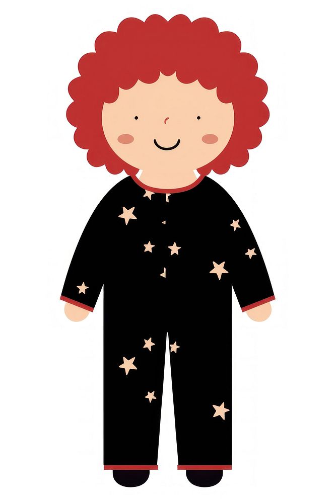 Flat design character pajamas cartoon | Free Photo Illustration - rawpixel