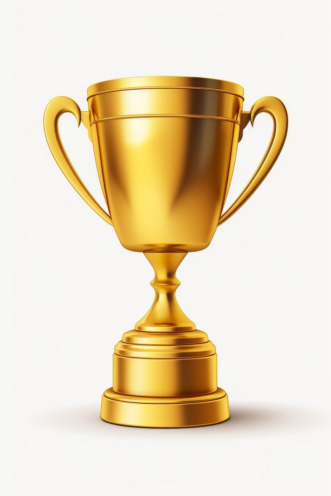 trophy icon gold white background | Free Photo Illustration - rawpixel