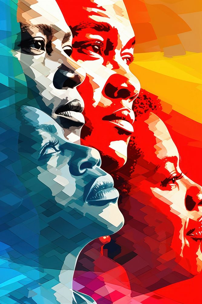 African american poster human art. | Free Photo Illustration - rawpixel