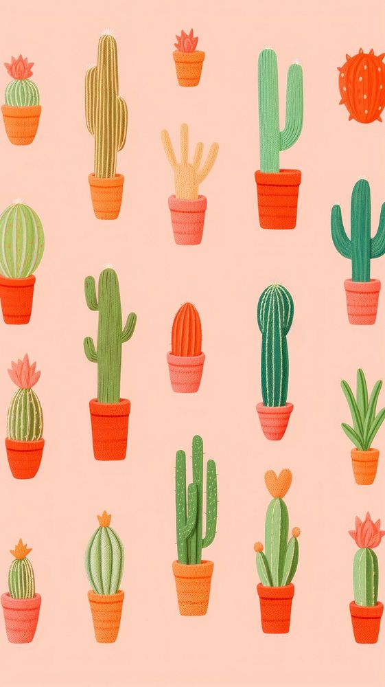 Cactus backgrounds pattern plant. | Premium Photo Illustration - rawpixel