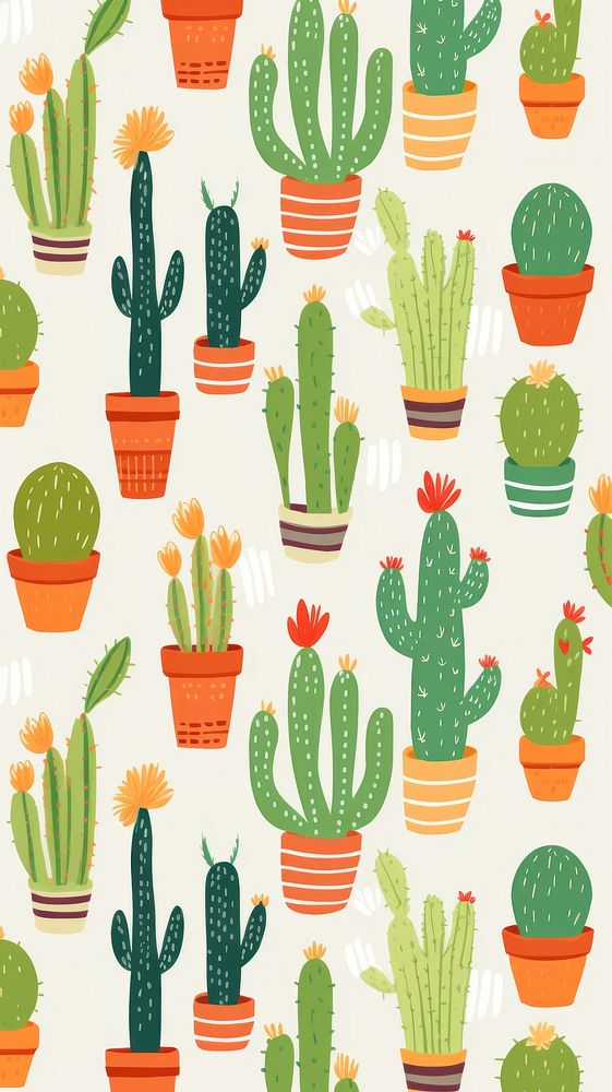 Cactus backgrounds pattern plant. | Premium Photo Illustration - rawpixel