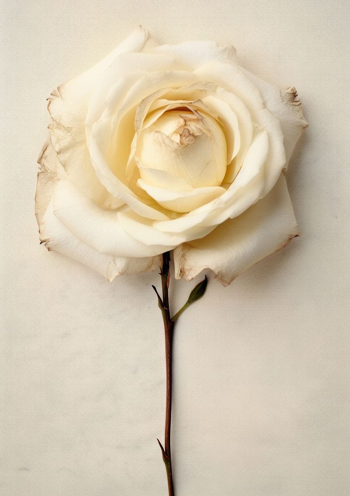 Real Pressed white rose flower | Premium Photo - rawpixel