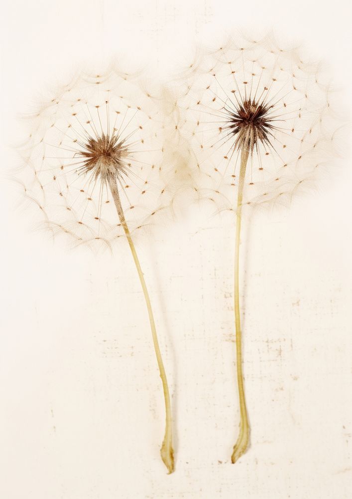Real Pressed dandelion flowers plant | Premium Photo - rawpixel