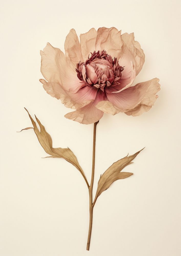 Real Pressed peony flower plant | Premium Photo - rawpixel