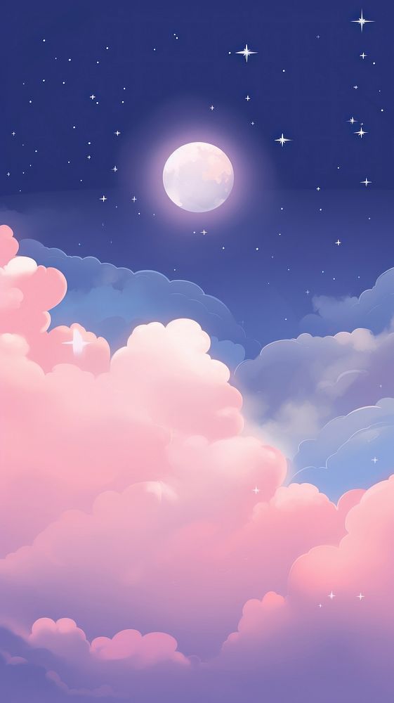 Moon night sky backgrounds astronomy | Free Photo Illustration - rawpixel