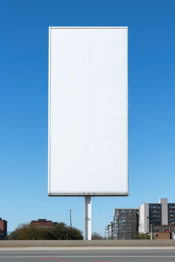 photo blank white tall billboard | Free Photo - rawpixel