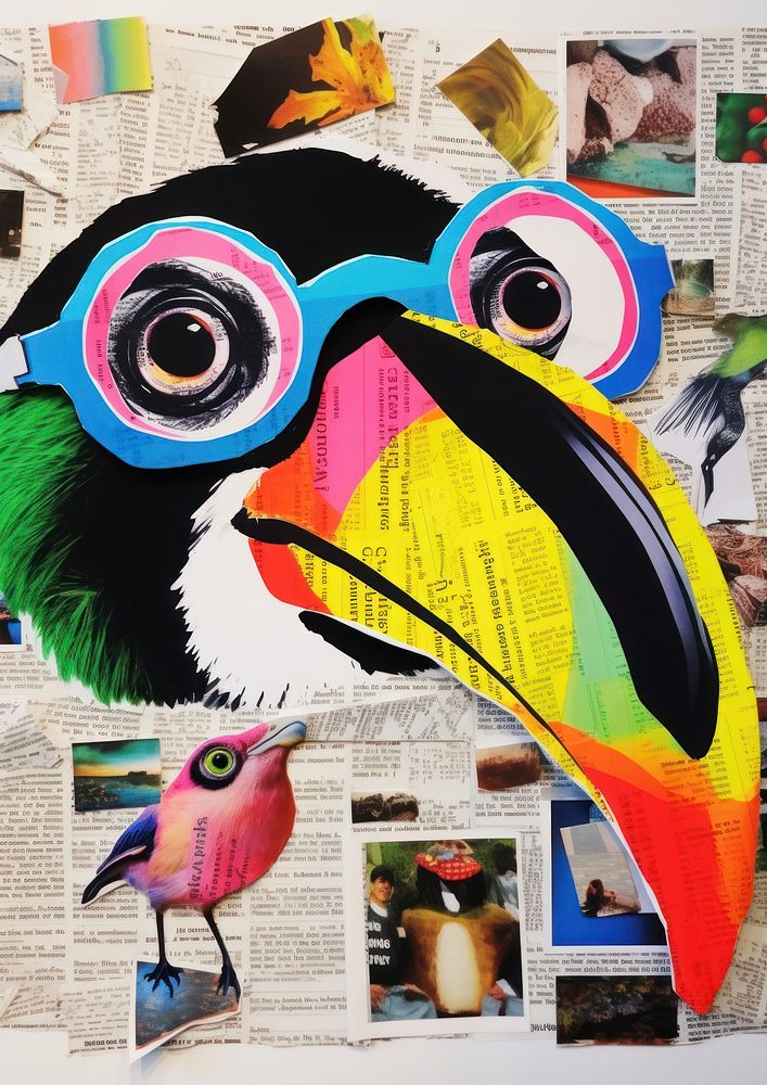 Toucan collage animal bird | Free Photo Illustration - rawpixel