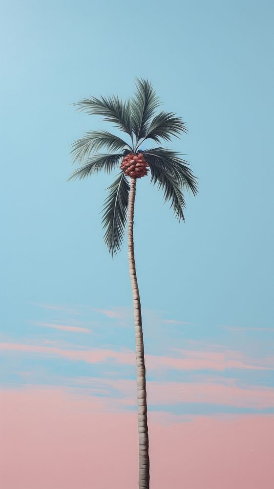 Minimal space palm tree plant | Free Photo Illustration - rawpixel