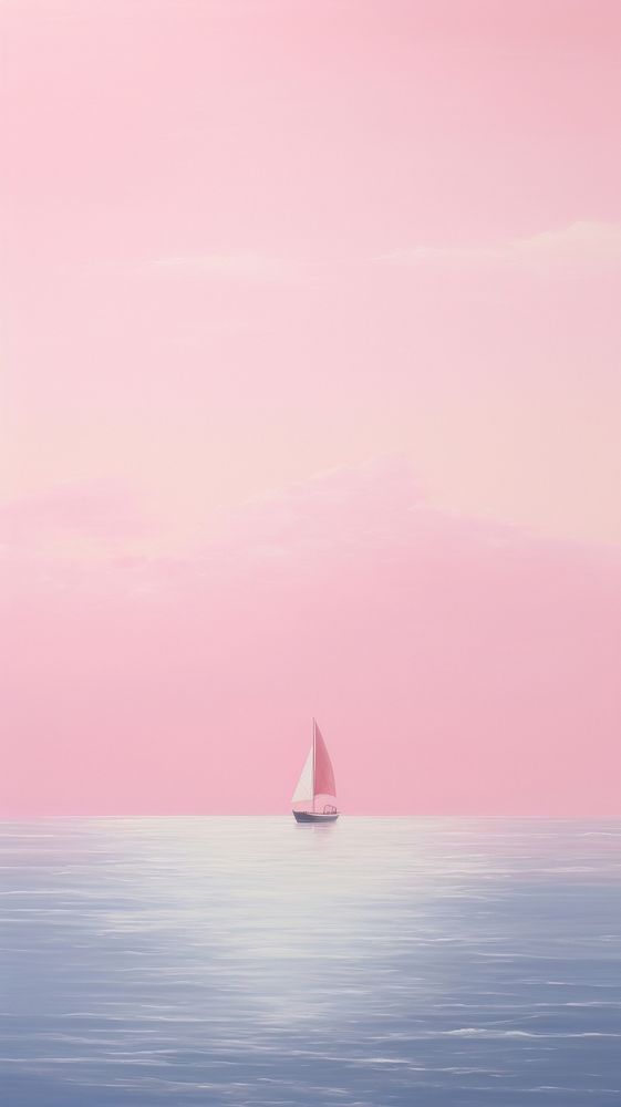 Minimal space pink sea watercraft | Premium Photo Illustration - rawpixel