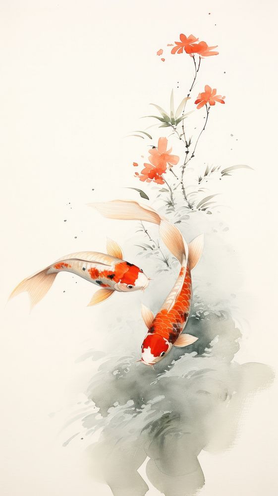 Carp fish koi painting. | Premium Photo Illustration - rawpixel