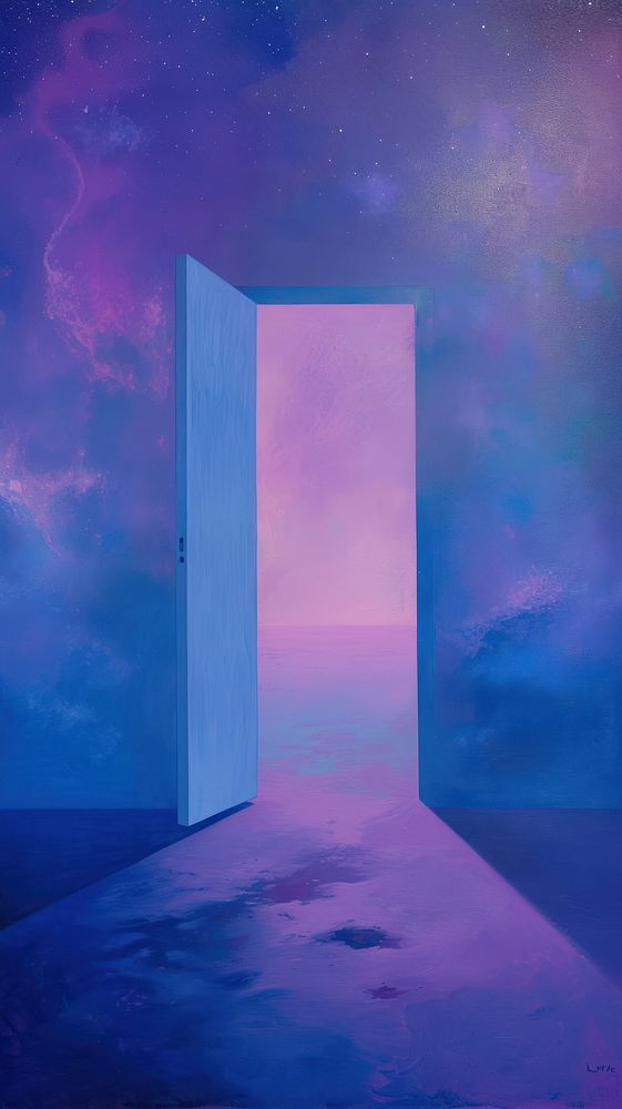 Painting architecture galaxy nature. | Free Photo Illustration - rawpixel