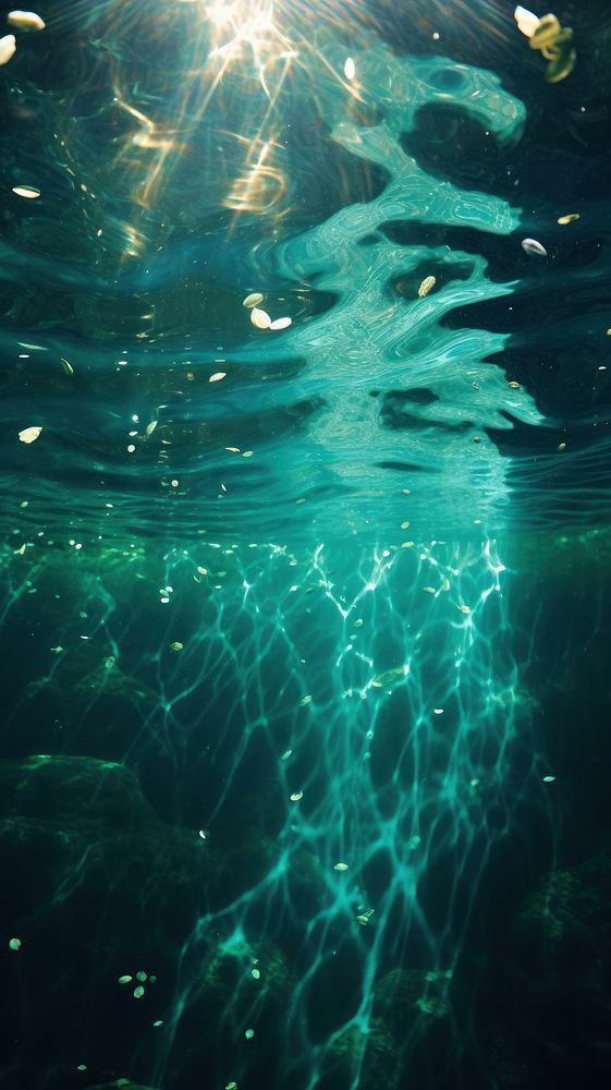 Ocean underwater reflection sunlight outdoors. | Premium Photo - rawpixel