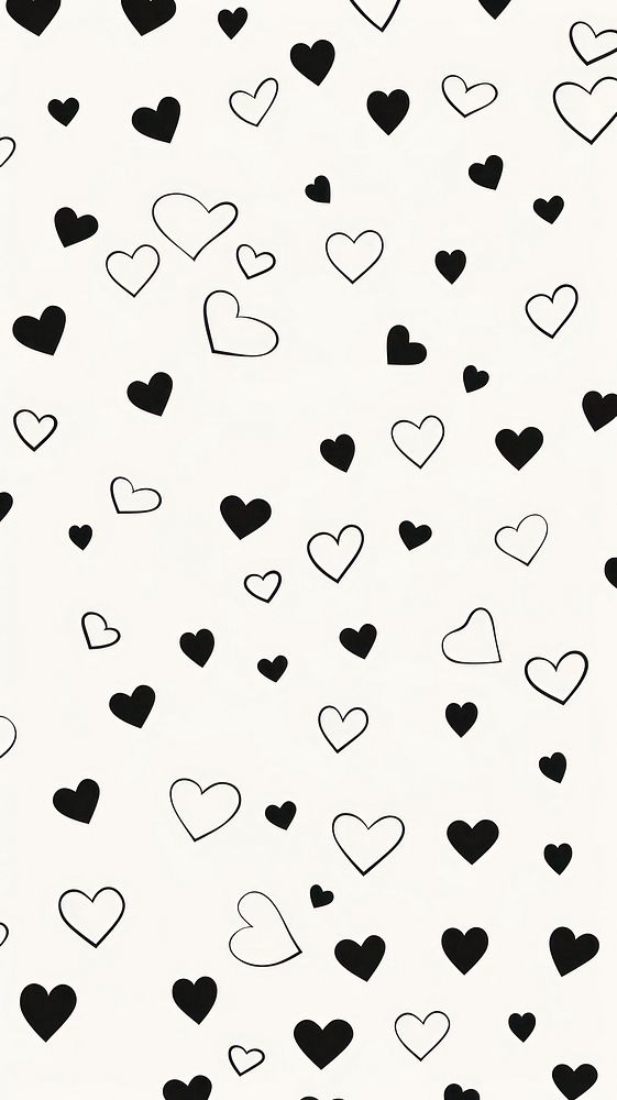 Heart backgrounds pattern white. AI | Premium Photo Illustration - rawpixel