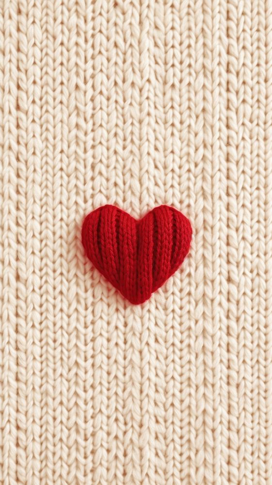 Heart textile knitted sweater. AI | Premium Photo - rawpixel