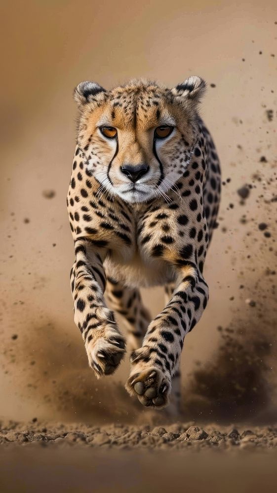Running cheetah wildlife animal mammal. | Premium Photo - rawpixel