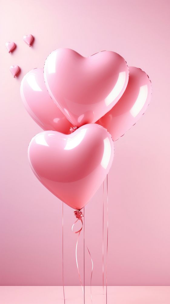Pink heart balloon celebration anniversary | Premium Photo - rawpixel