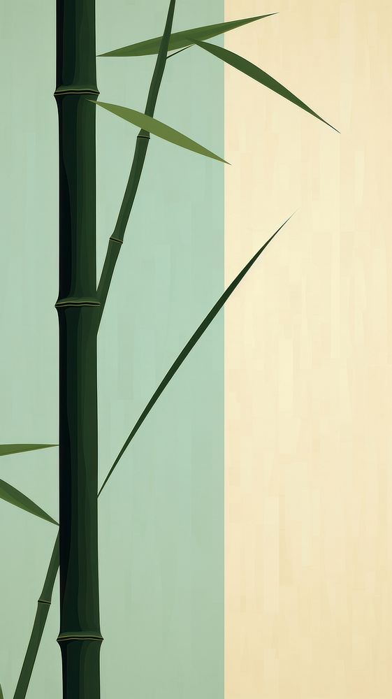Minimal simple bamboo plant wall | Free Photo Illustration - rawpixel