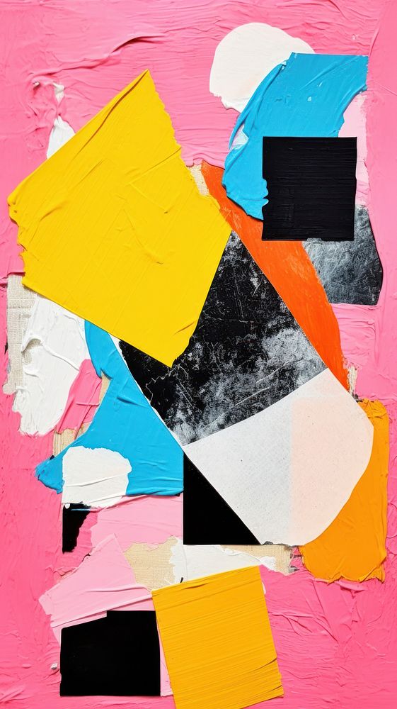 Collage art abstract painting. | Free Photo Illustration - rawpixel