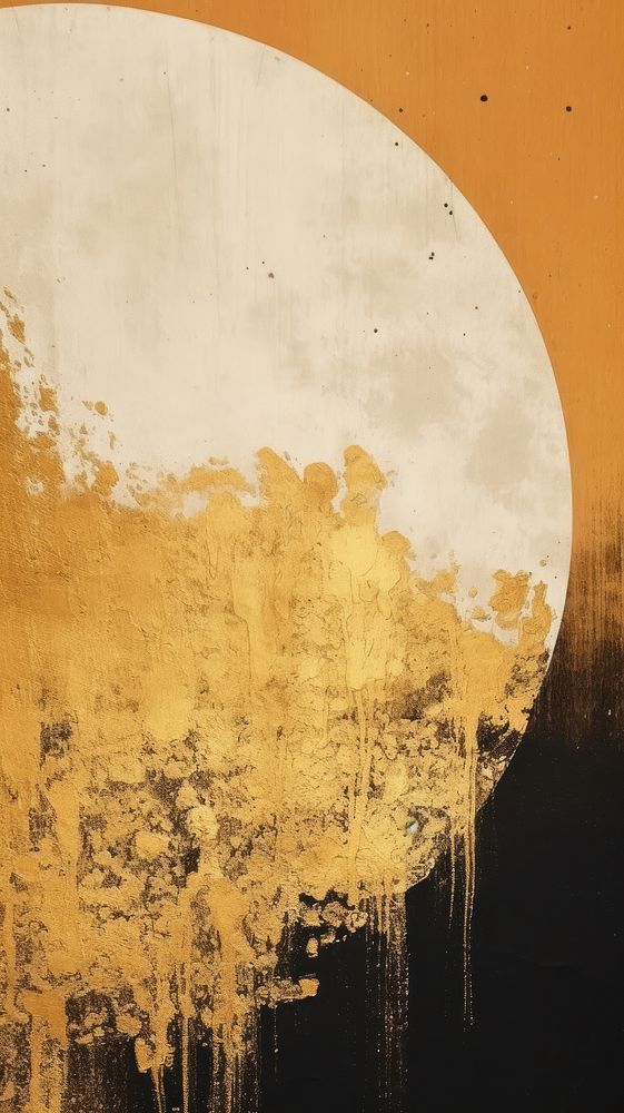 Minimal simple gold moon art | Premium Photo Illustration - rawpixel