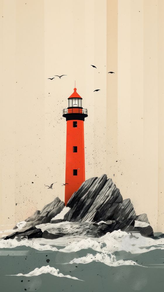 Minimal simple lighthouse architecture building | Free Photo ...