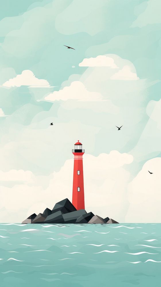 Minimal simple lighthouse architecture building | Free Photo ...