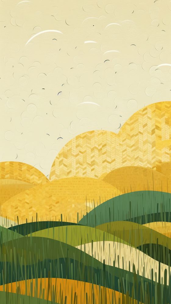 Minimal simple rice field art | Premium Photo Illustration - rawpixel