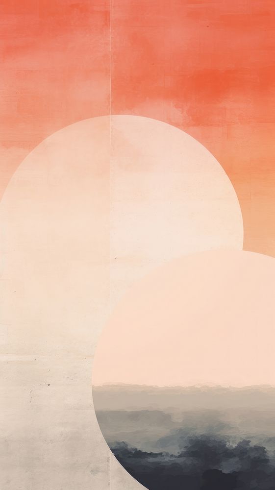 Minimal simple sunrise art abstract | Free Photo Illustration - rawpixel