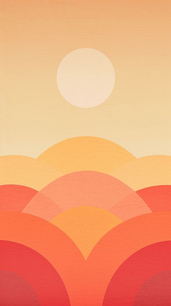 Minimal simple sunrise abstract outdoors | Free Photo Illustration ...