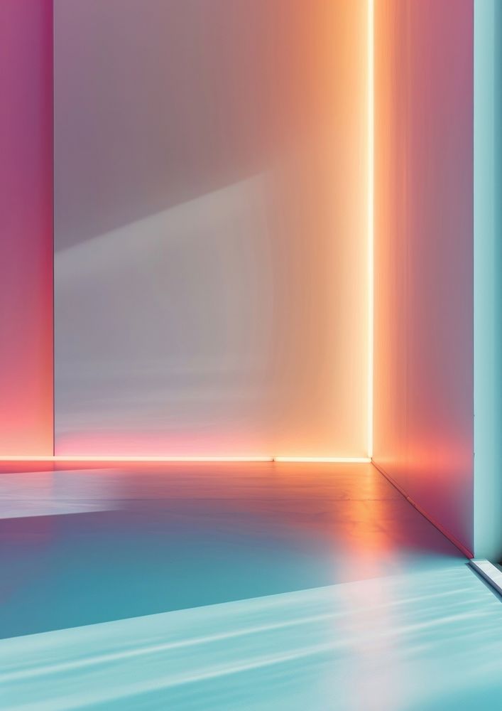 Wall minimal neon light floor | Free Photo - rawpixel
