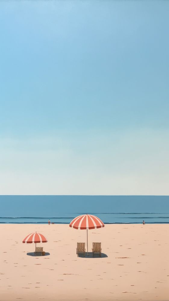 Minimal beach outdoors horizon nature. | Free Photo Illustration - rawpixel