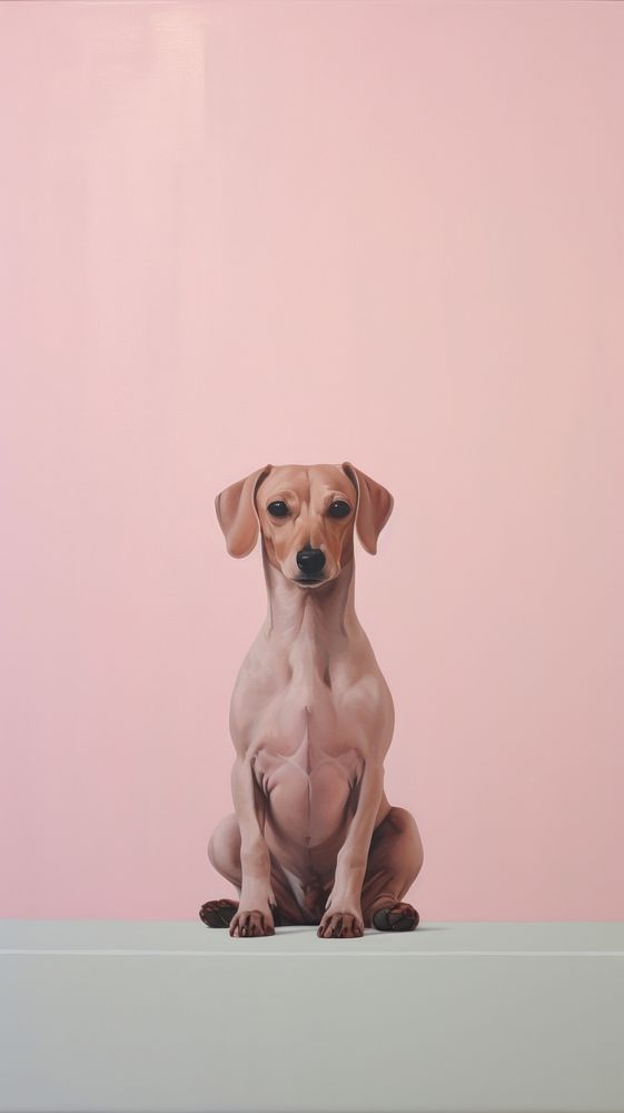 Minimal dog mammal animal puppy. | Free Photo Illustration - rawpixel