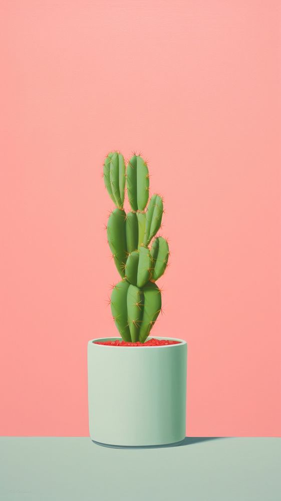 Minimal space cactus plant houseplant | Free Photo Illustration - rawpixel